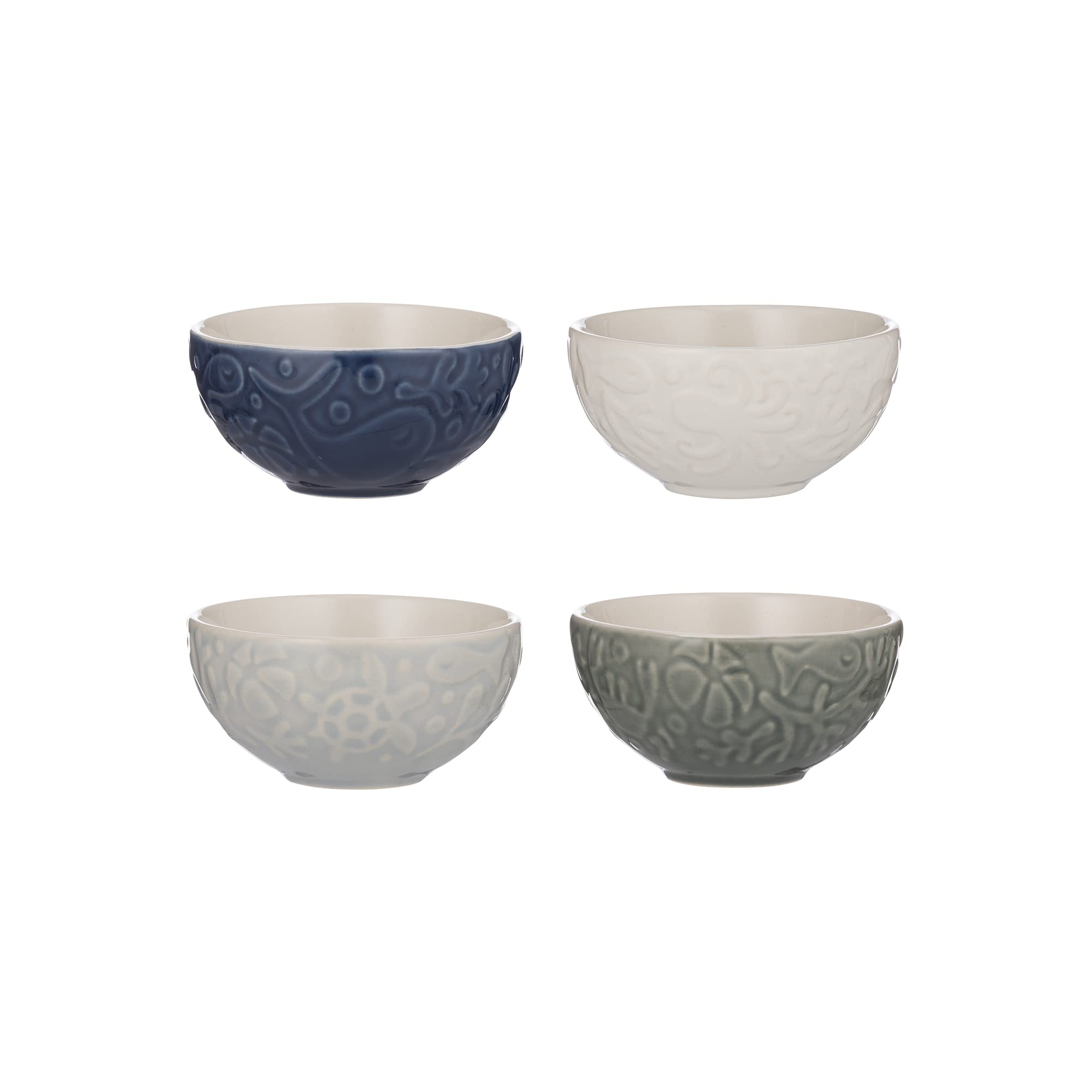 Mason Cash Nautical Set of 4 Prep Bowls, Grey
