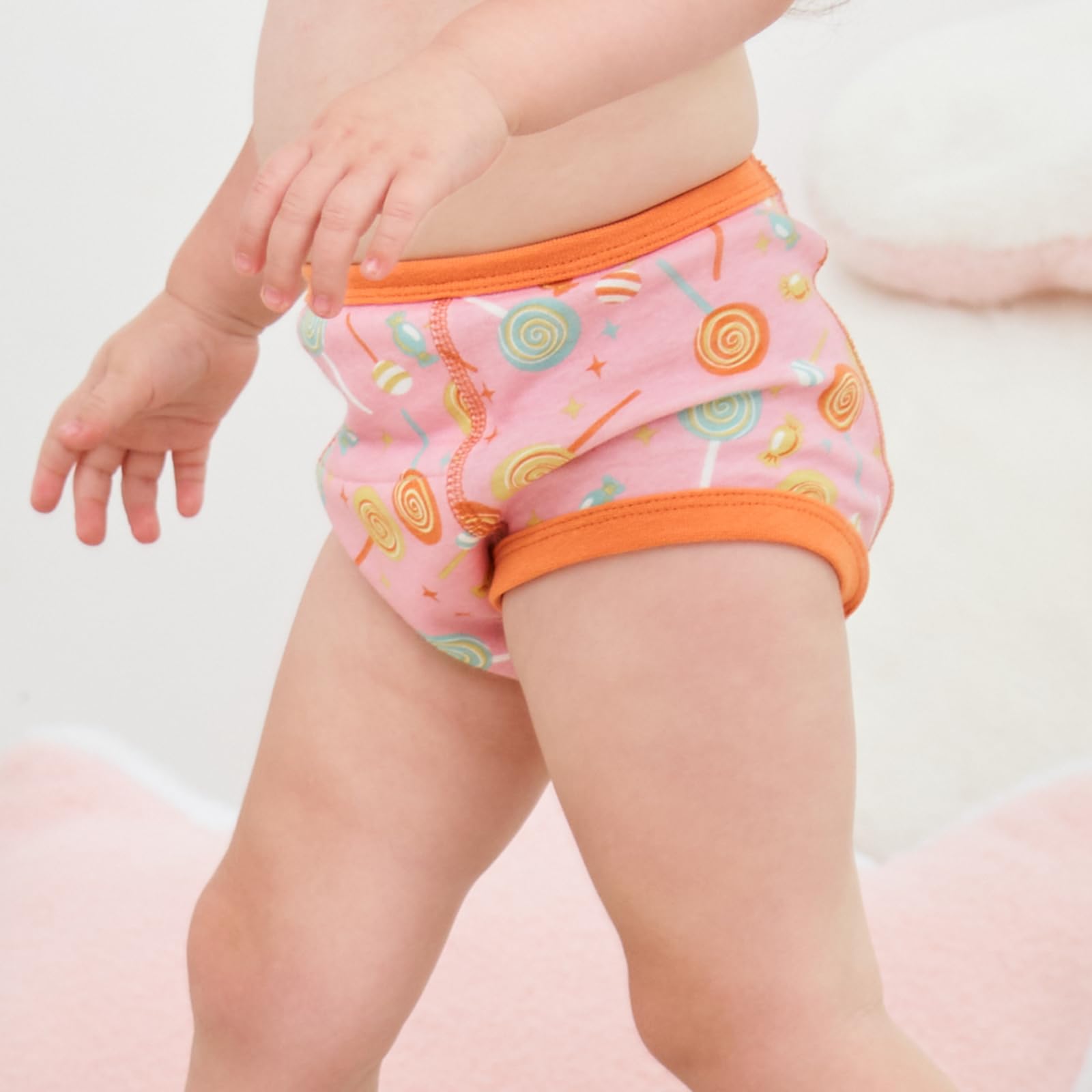 SMULPOOTI Baby Girl Potty Training Pants Comfy and Thick Cotton Potty Training Underwear for Girls 3T