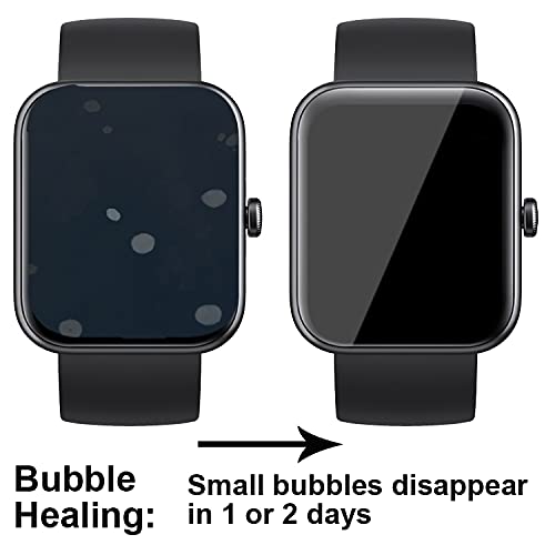 smaate Screen Protector Compatible with MorePro and FITVII HM08 1.47 inch Fitness Tracker, Soft TPU, 6-Pack, Bubble Self-healing, Full coverage