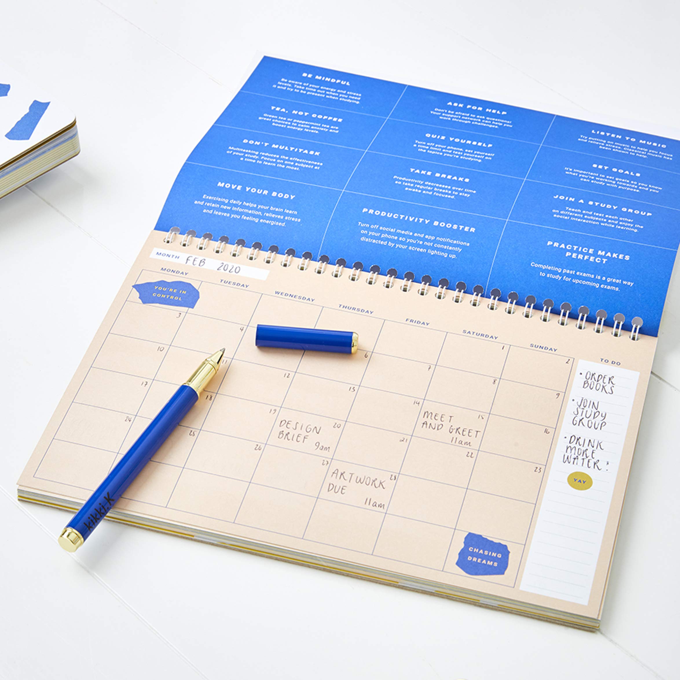 Kikki.K METAL ROLLERBALL PEN ESSENTIALS RANGE COBALT BLUE, 11520301