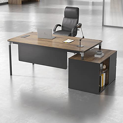 JIMEOG Office Furniture Desk Staff Table and Chair Combination Computer Office Table Single Simple (Color : E)
