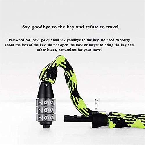 LJJSMG Bike Chain Lock, Cable Lock Bicycle Lock Anti-Theft Chain Lock Mountain Bike Lock Password Lock Electric Battery Car Lock Chain Lock,Motorcycle, Bicycle