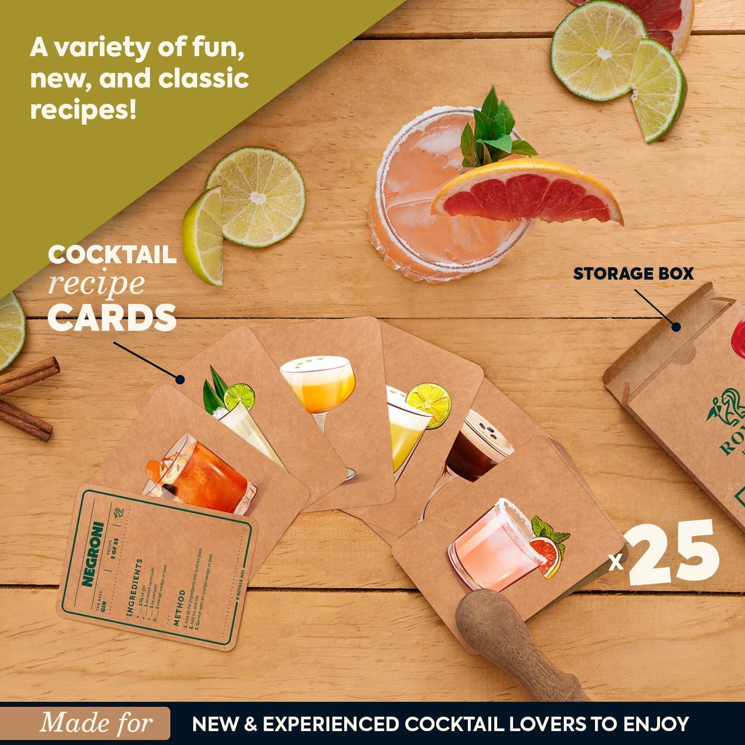 Mixology Bartender Kit with Stand | Home Bar Set with 25 Cocktail Recipes for Drink Mixing | Ideal Bartending Kit for Housewarming Gift | Premium Martini Cocktail Shaker Set with Bar Tools Accessories
