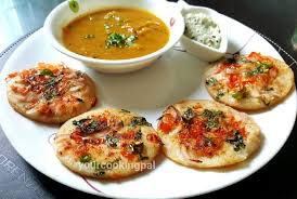 Non Stick Mini Uttapam Pan Non-stick Pancake Griddle with Pancake Crepe Tawa Multi-Snack Maker Pancake Maker Mini Pancake Mini Uttapam tawa 7 Unique (275mm)