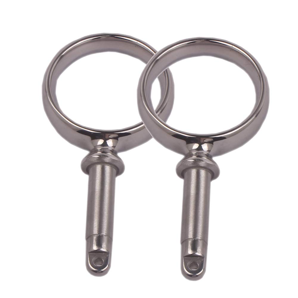 Hoffen Boat Stainless Steel Oarlock Socket Side Mount Rowlock Paddle Brackets (2 Pack)