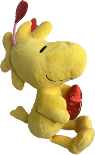 Peanuts Valentine’s Large Plush Woodstock, Kids Toys for Ages 3 Up by Just Play