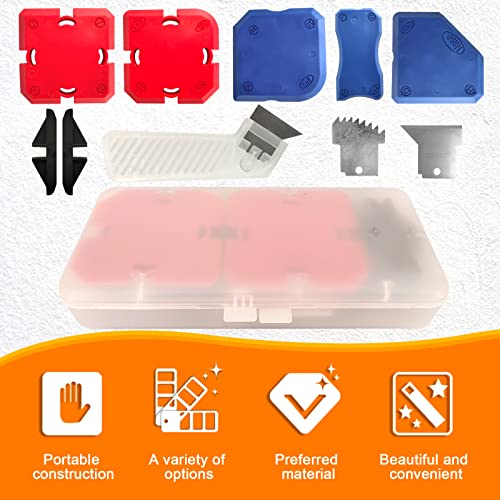 Silicone Profiling Kit7,Silicone Caulking Tools,Professional Caulking Tool Kit with Sealant Finishing Tools and Caulk Removal Tools