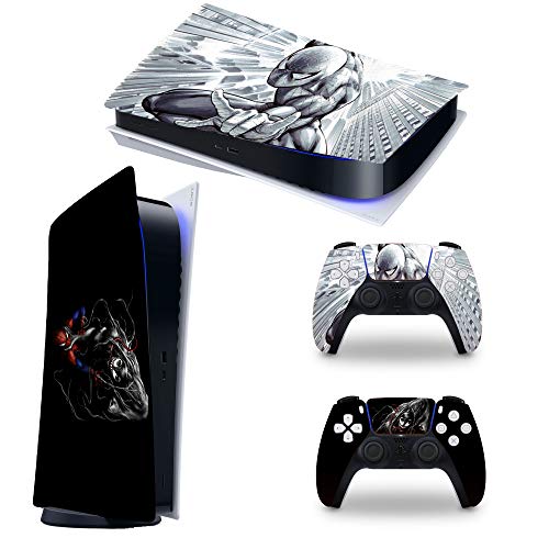 Kind Hero - PS5 Standard Edition Skin Console and 2 Controller, Vinyl Decal Sticker Full Cover Protective