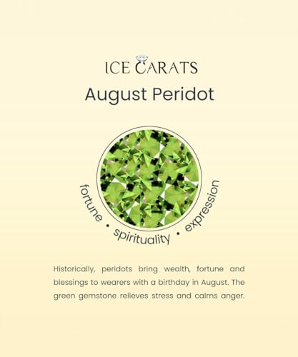 IceCarats 10K Yellow Gold Green Peridot Ring Gemstone Band August Birthstone Jewelry Size 7.00