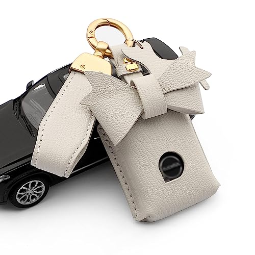 TAIKOO Smart Key Fob Cover Case for Volvo XC90 XC60 XC40 S60 S90 V60 T5 T6 T8 Car Key Case Cover Accessories (Intelligent keys [White])