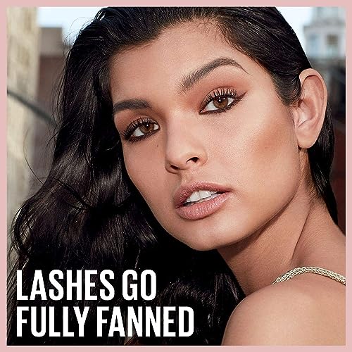 Maybelline Lash Sensational Washable Mascara, Lengthening and Volumizing for a Full Fan Effect, Very Black, 1 Count