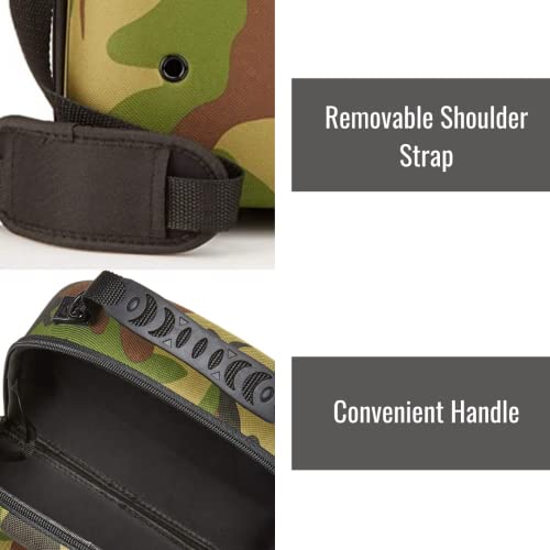 Homie Gear Hat Travel Case - 6 Cap Storage Bag | Hat Travel Case for Baseball Caps | Camouflage Print, Cap Travel Case