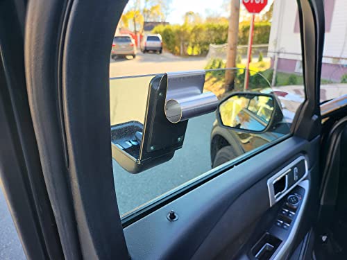 Omoft Corporation Key Holder Lock Box – 3 Digit Combination Lock Key Lock Box for Outside – Heavy Duty Solid Steel Lock Box for House Key, Car Key – Window Mount Installation Small Lock Box