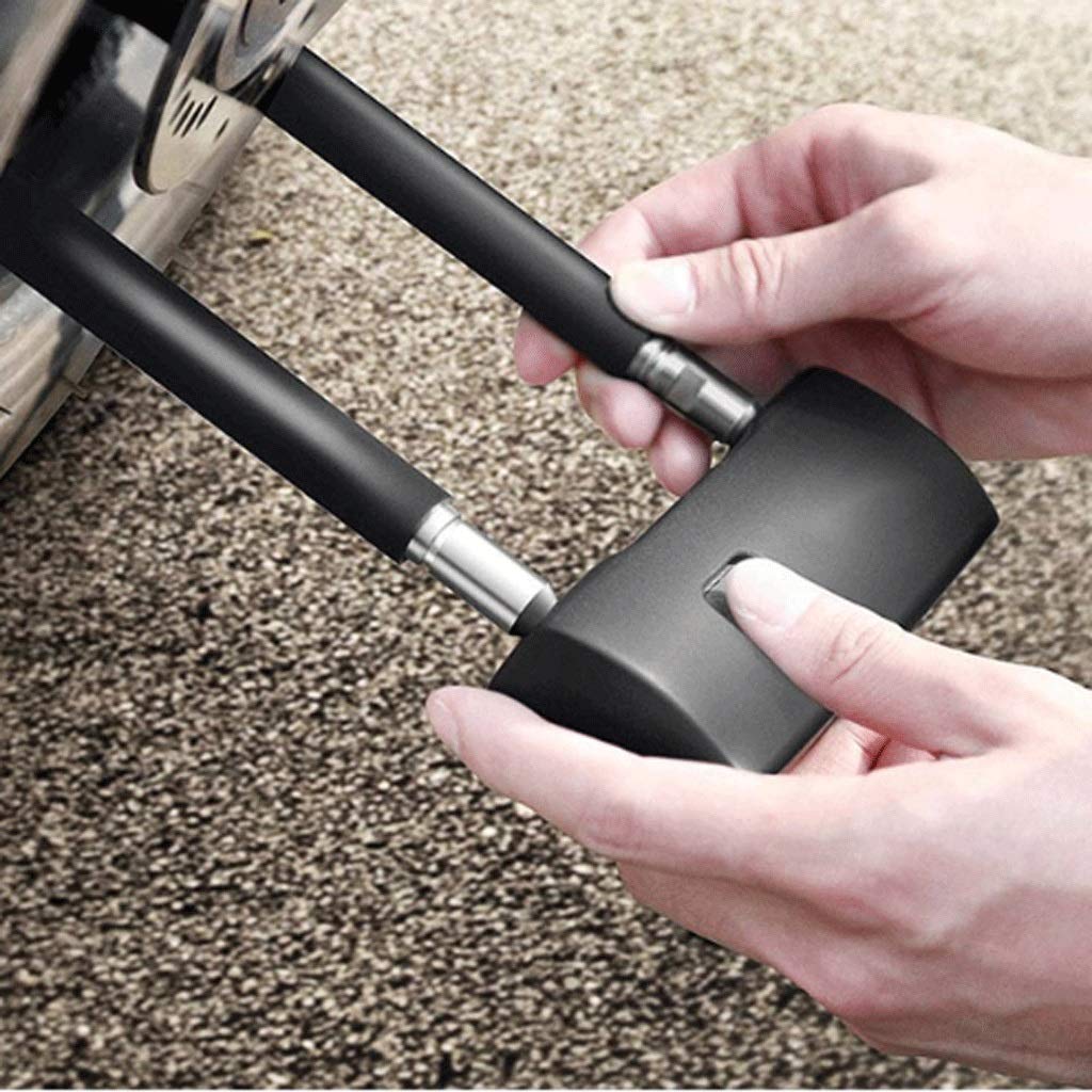 LMNUY u Lock for Bicycle Smart Bicycle U-Lock Fingerprint U-Lock Anti-Theft Lock Multifunctional for Glass Doors Bicycles Motorcycles Bike Lock