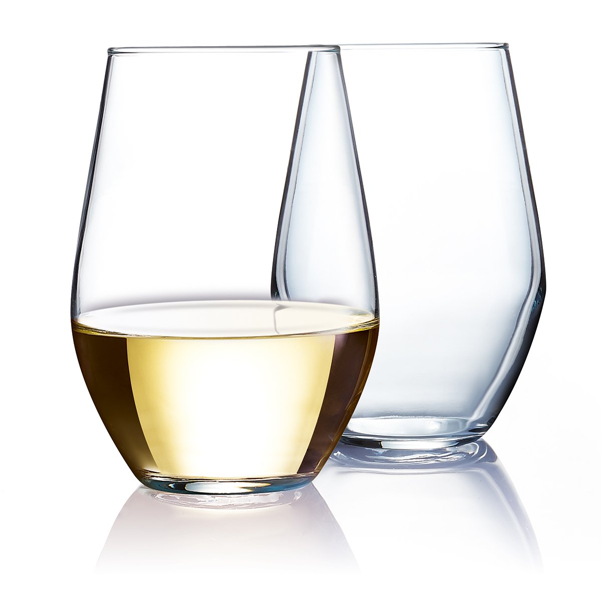 Luminarc Concerto Stemless Wine (Set of 4), 11.5 oz, Clear (N3282)