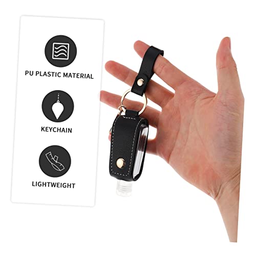 SOIMISS 1 Set Case Ornament Container Empty Keychain Bottles Mini Portable Toiletry Mini Portable Hand Mini Key Ring Travel Leather Bags
