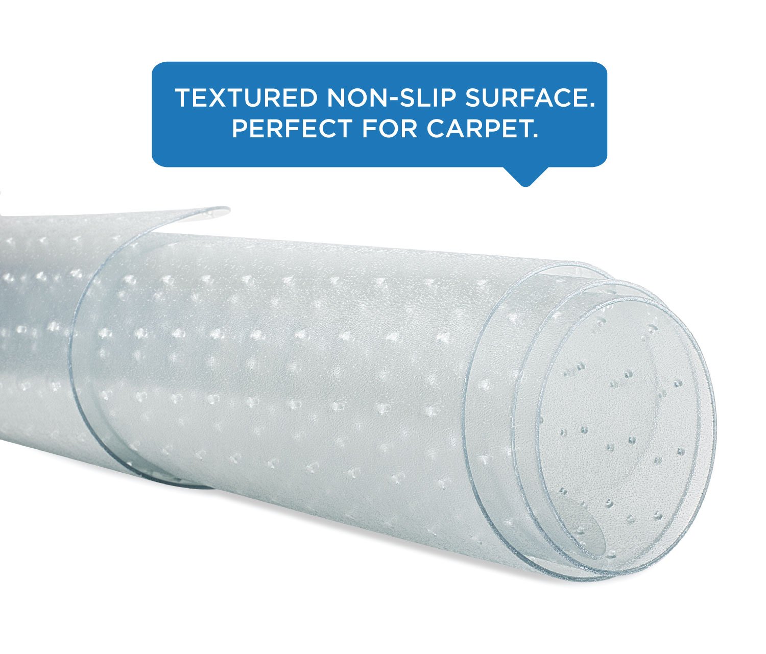 Mount-It! Clear Chair Mat for Carpet