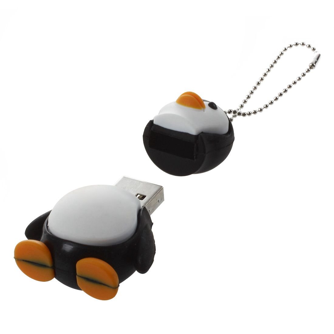 Rheross 32GB Novelty Cute Baby Penguin USB 2.0 Flash Drive Data Memory Stick Device - Black and White