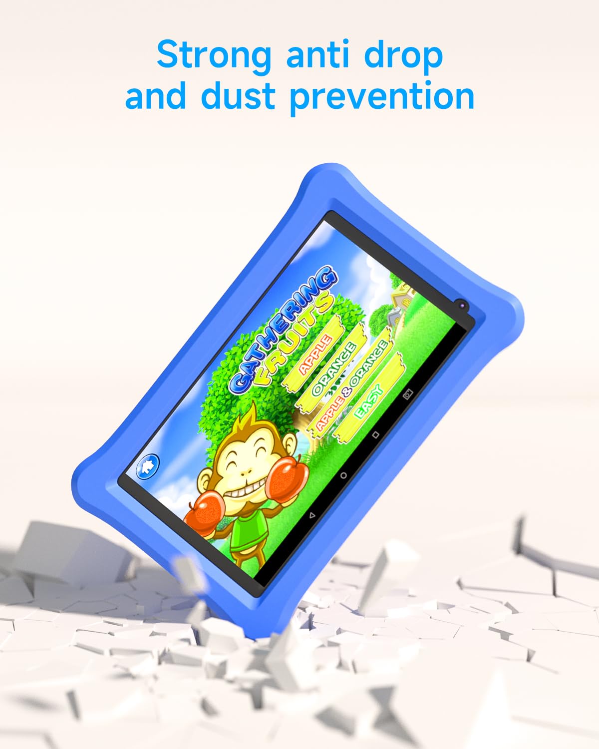Kids Tablet Toddler Tablet, 7" Tableta for Boys Girls With Child protective cover 2GB+32GB Android 11 Tablet, WiFi Dual Camera IPS Safety Eye Protection Screen, Parental Control APP Kid Tablets Orange
