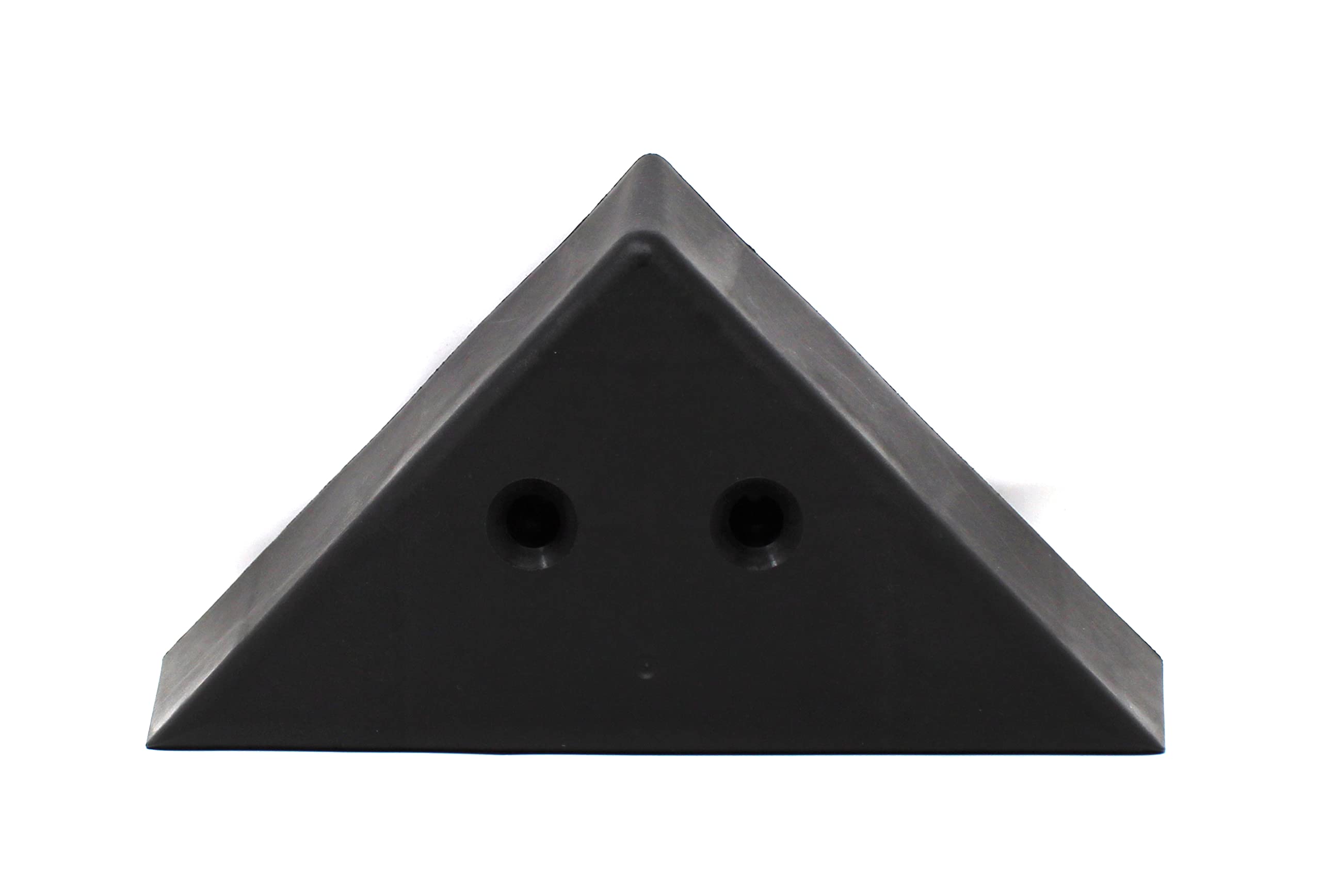 JSP Manufacturing 3" Triangle Plastic Furniture Black Corner Legs - Sofa Couch Chair Ottoman (2 Legs)