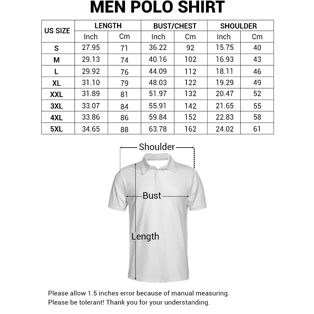 Nidulo Skulls Shirts for Men Swing Swear Look for Ball Repeat Crazy Golf Shirts for Men Argyle Golf Shirts for Men Gifts