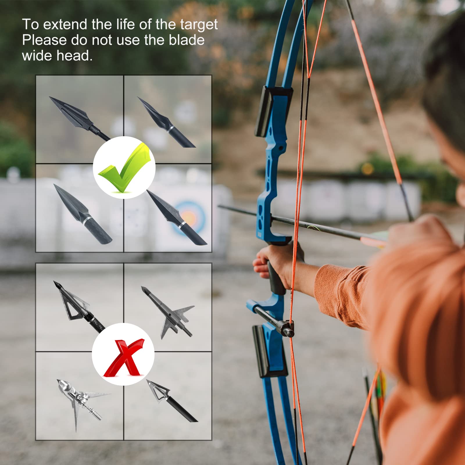 LOEVNA 3 Layers Archery Targets Traditional Solid Straw Round Archery Target Shooting Bow Coloured Rope Target Hand - Made Arrow Target for Outdoor Backyard Shooting Practice, 20 Inch