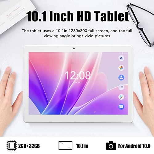Tablet HD 100-240V Dual SIM Dual Standby Tablet 10.1 Inch for Home Use (US Plug)