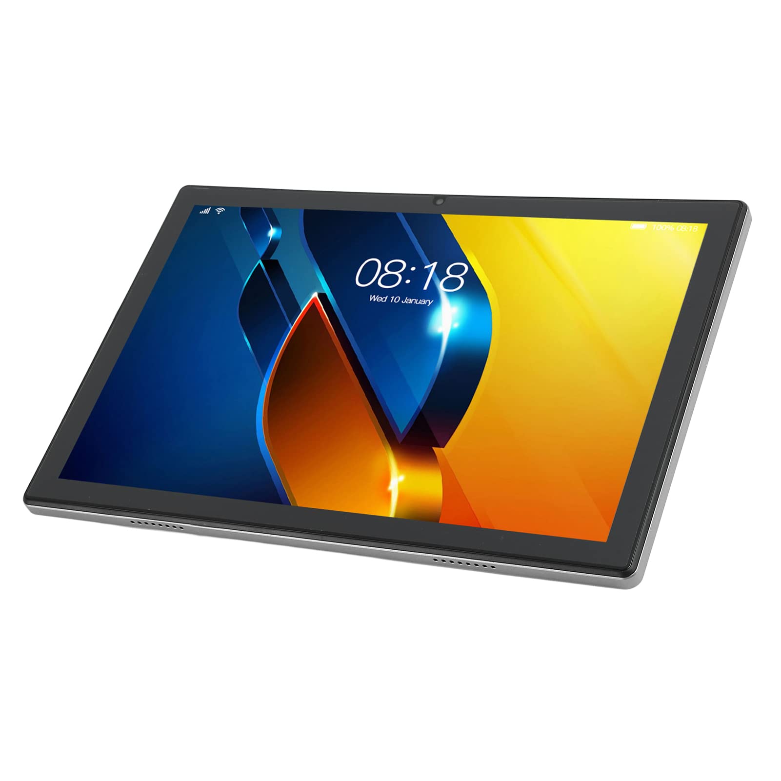 Kids Tablet, MT6755 8 Core 2.2Ghz 1920x1200 IPS 6GB 128GB 4G Calls 100-240V Silver Gray 10in Tablet 2.4G 5G Dual Band WiFi for Office (US Plug)
