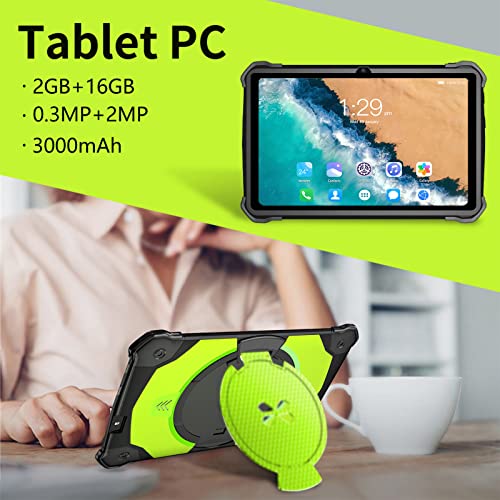 Tablet Laptop for Kids Adult, 16GB Android Tablet with 1080P HD Screen, WiFi Bluetooth Game Video Learning Tablet with SIM Card Communication Function