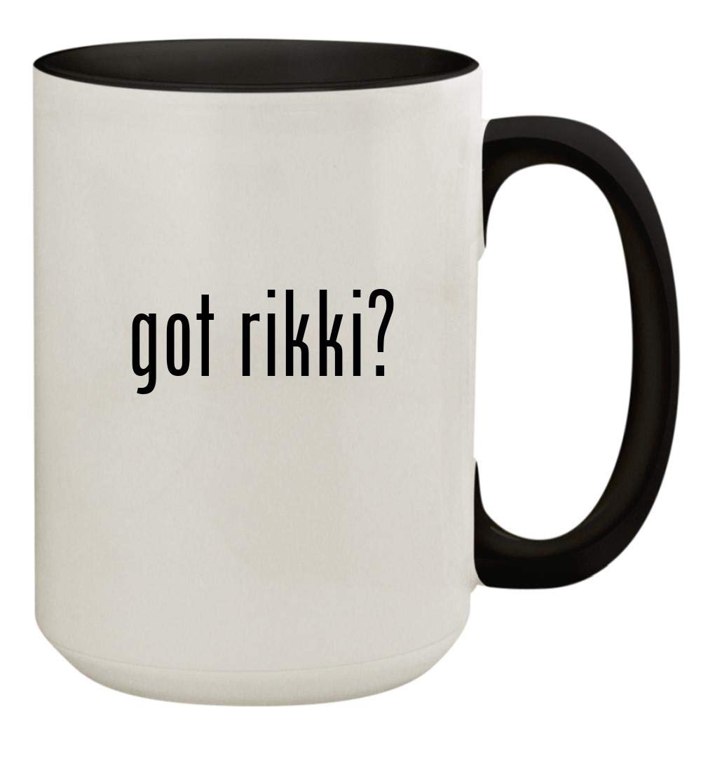 Knick Knack Gifts B04Y20D01W084053M04T61C02S28C-US - 15oz Ceramic Colored Inside & Handle Coffee Mug Cup, Black