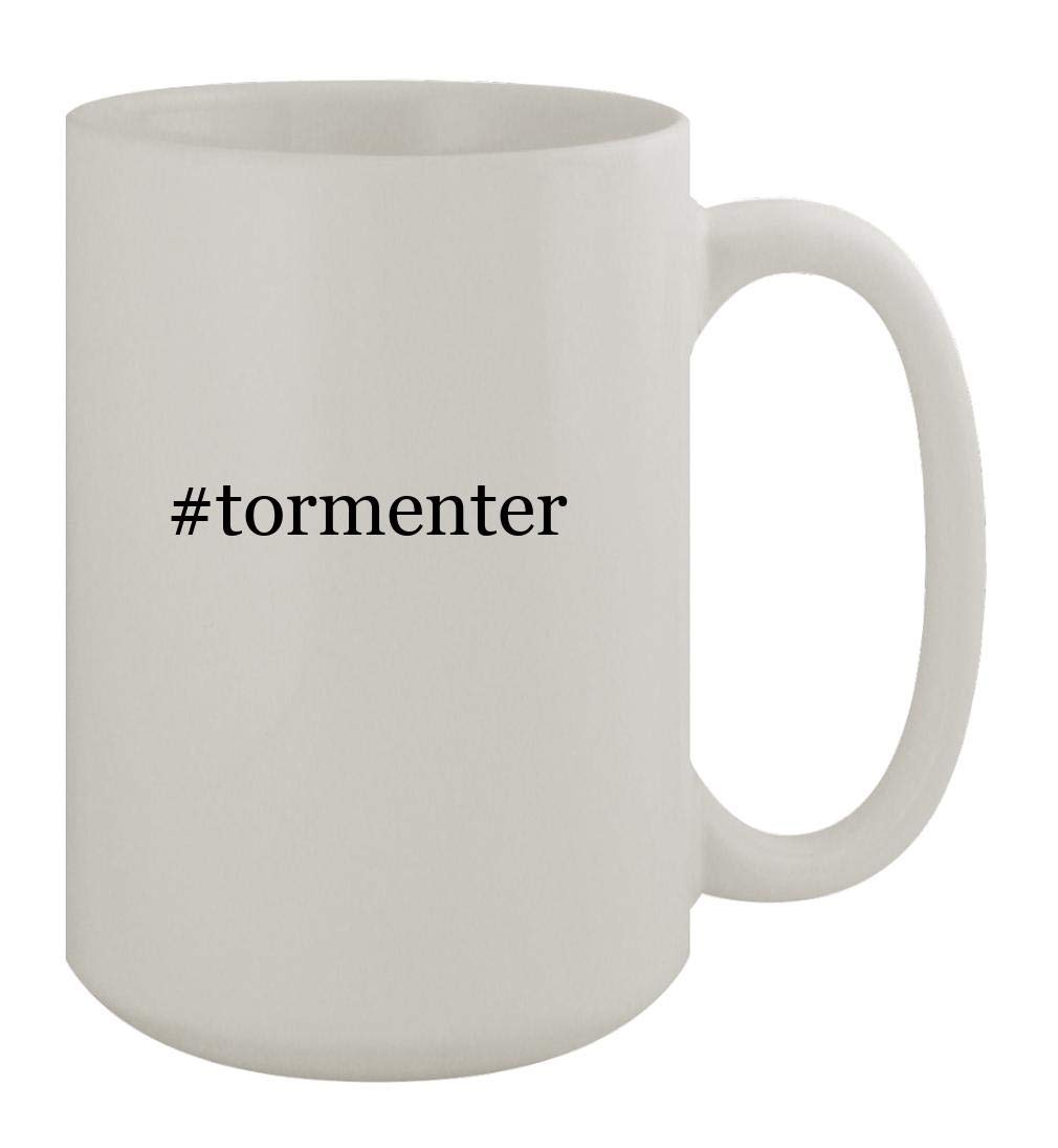 Knick Knack Gifts B04Y20D02W059024M04T26C19S28C-US - 15oz Ceramic White Coffee Mug, White