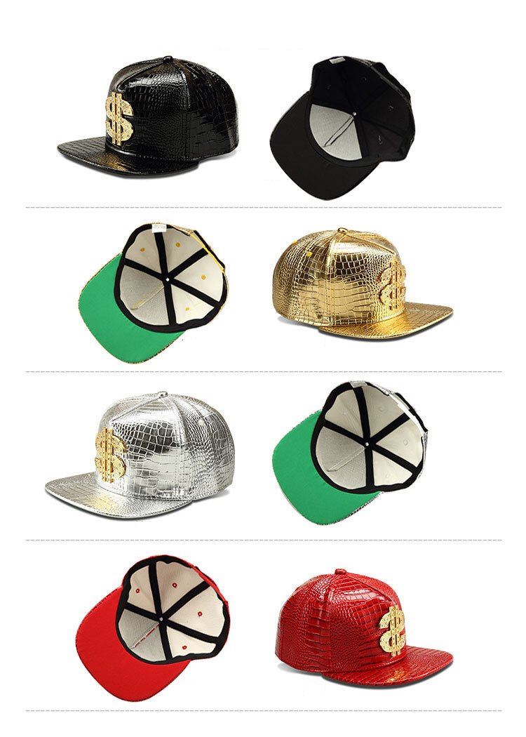 Hip Hop Hat,Flat-Brimmed Hat,Rock Cap,Adjustable Snapback Hat for Men and Women (red)