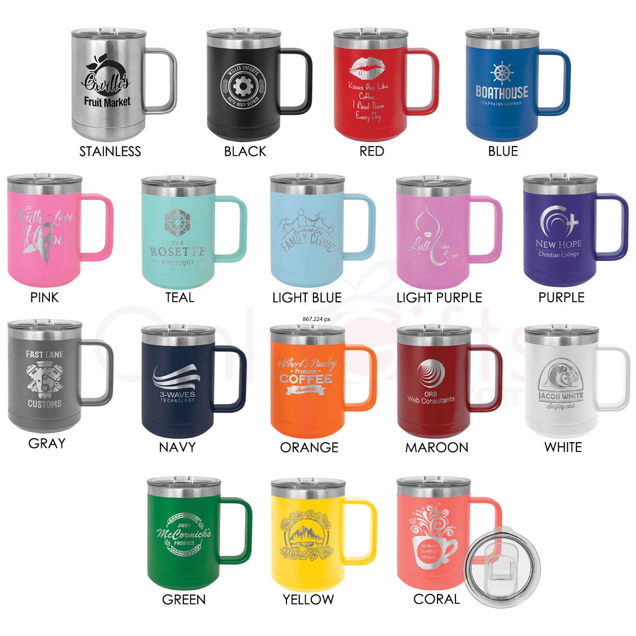 I JUST WANT TO MAKE PRETTY THINGS AND DRINK COFFEE Purple 15 oz Coffee Cup w/Slide Top Lid | Insulated Travel Coffee Mug | Unique Gift Ideas From Women or Men | Compare Price To Yeti Rambler