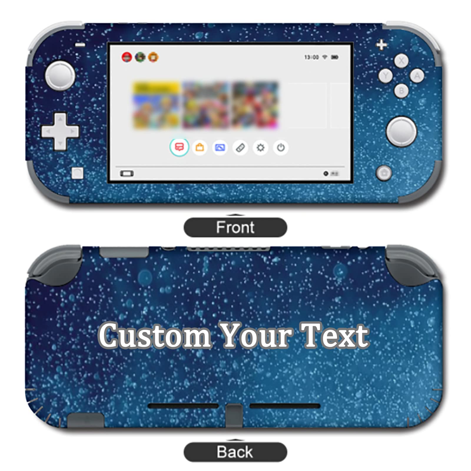 Portaper Personalized Custom Skin Sticker for Nintendo Switch with Pictures Photos Text Customized Decal Sticker Cover Wrap Compatible with Nintendo Switch for Boys Girls