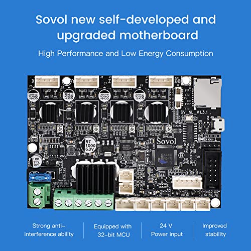 Sovol 32-bit Silent Motherboard, Silent Mainboard with TMC2209 Driver for Creality Ender 3 Ender 3 Pro Sovol SV06 SV06 Plus 3D Printer