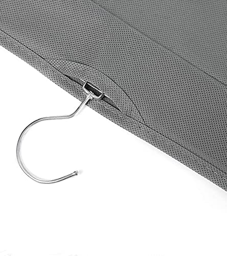 ST-BEST-P Bra and Underwear Hanging Storage Organizer Mesh Pockets Dual Sided Wall Shelves Space Saver Bag Sock Underpants Drawer Closet Clothes Rack (Gray:(5+10pockets))