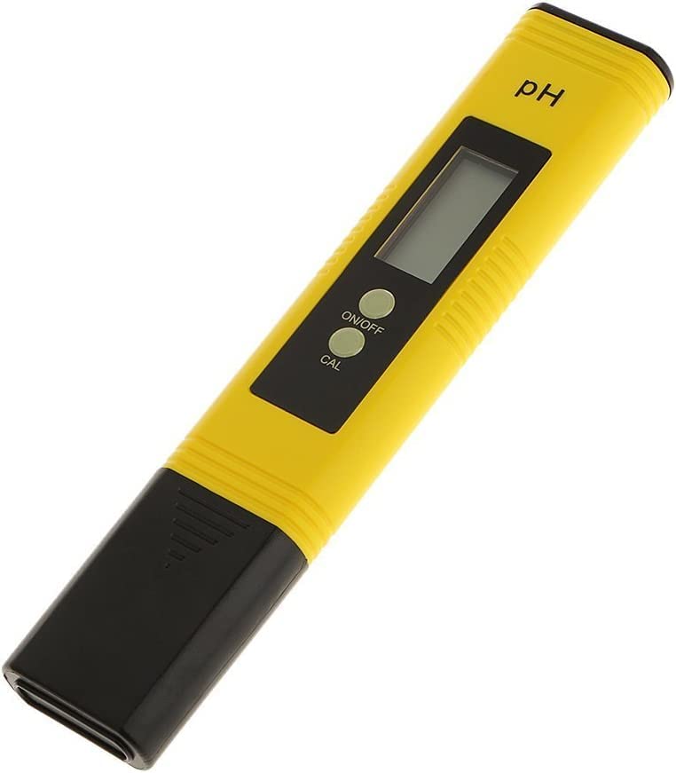 PH Meter - 0-14 PH Measurement Range PH Tester,Digital PH Meter Suitable for Accurate Testing of Drinking Water, Aquariums, Swimming Pools, Hydroponics (Yellow)