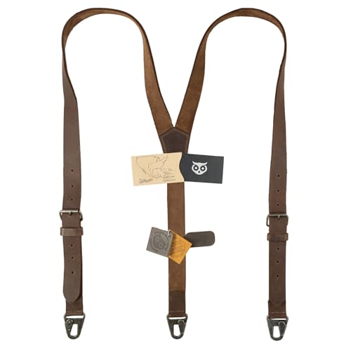 Hide & Drink Leather Y Suspenders (Medium 5 ft. 3 in. to 5 ft. 9 in.) :: Bourbon Brown