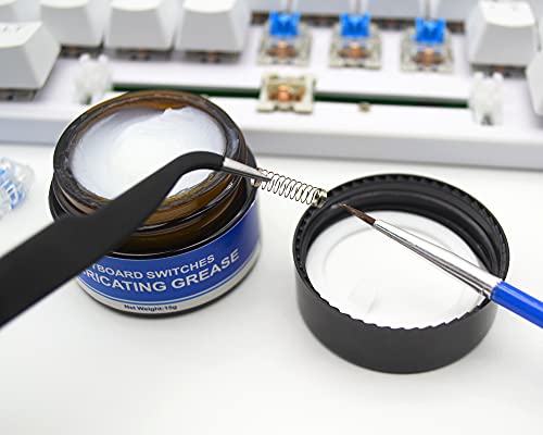 RUNJRX Keyboard Lube Kit with Switch Opener Tweezers for Custom Keyboard, Keyboard Lube Tools