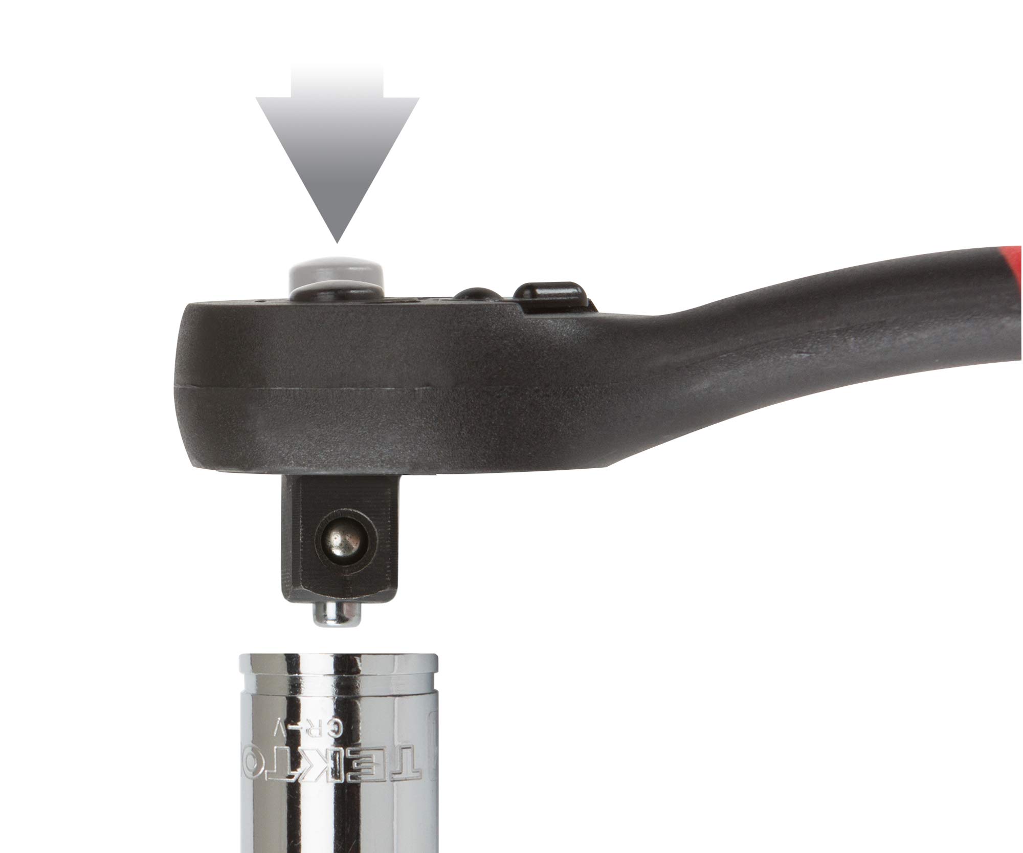 TEKTON 3/8 Inch Drive x 7 Inch Composite Quick-Release Ratchet | 1457
