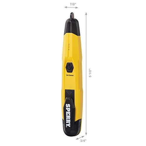Sperry Instruments STK001 Non-Contact Voltage Tester (VD6504) & GFCI Outlet / Receptacle Tester (GFI6302) Kit, Electrical AC Voltage Detector, Yellow & Black