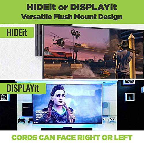 HIDEit Mounts 4 Bundle, Wall Mounts for Original PS4 and Controllers, Steel Mount for PS4 Original and 2 Controller Mounts to Safely Store Your PS4 and PlayStation Controller Near or Behind TV