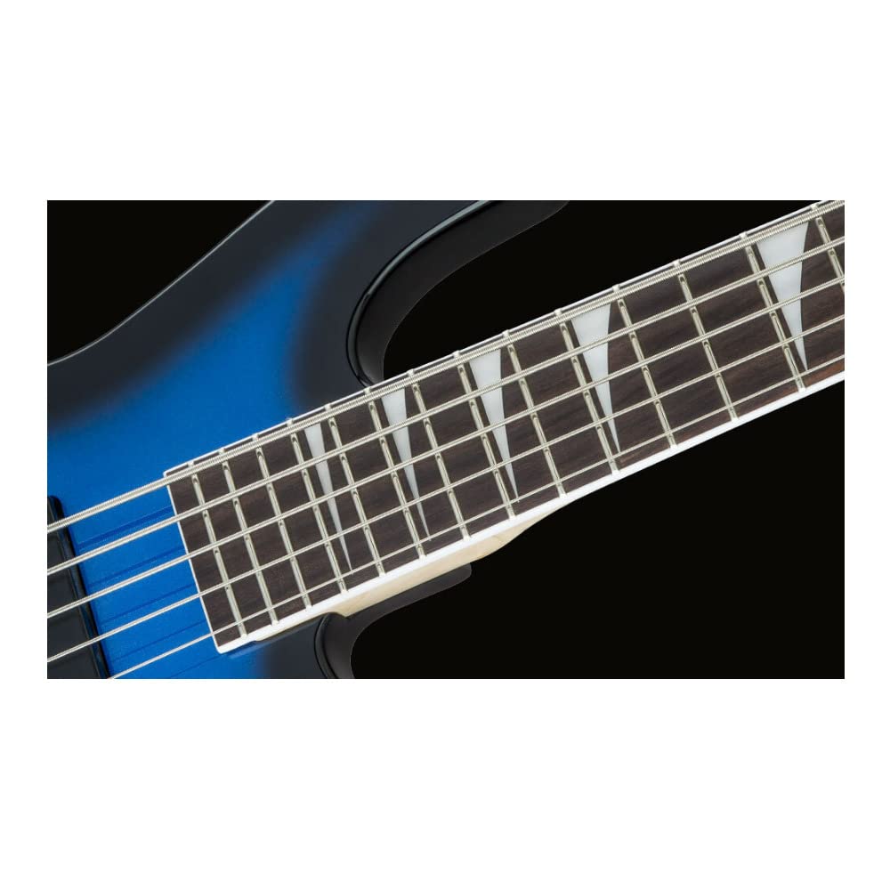 Jackson JS Series 5-String Concert Bass JS3V, Metallic Blue Burst, Amaranth Fingerboard