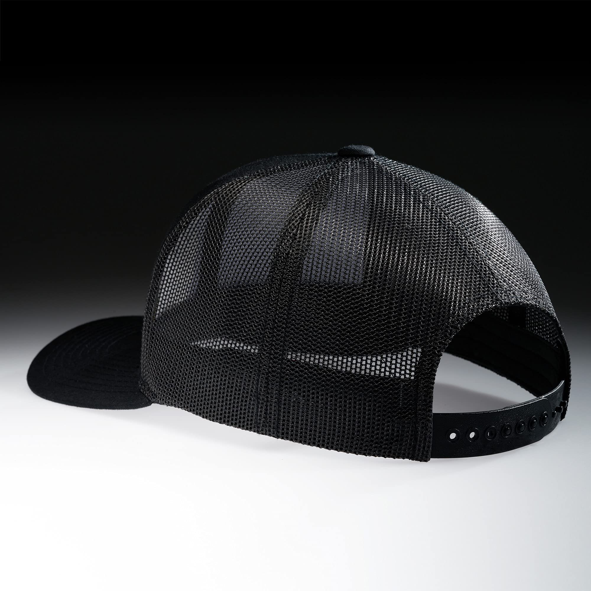 LARIX Trucker Hat - Mayfly - Black/Gray - Mens Fly Fishing Hat Fishing Cap