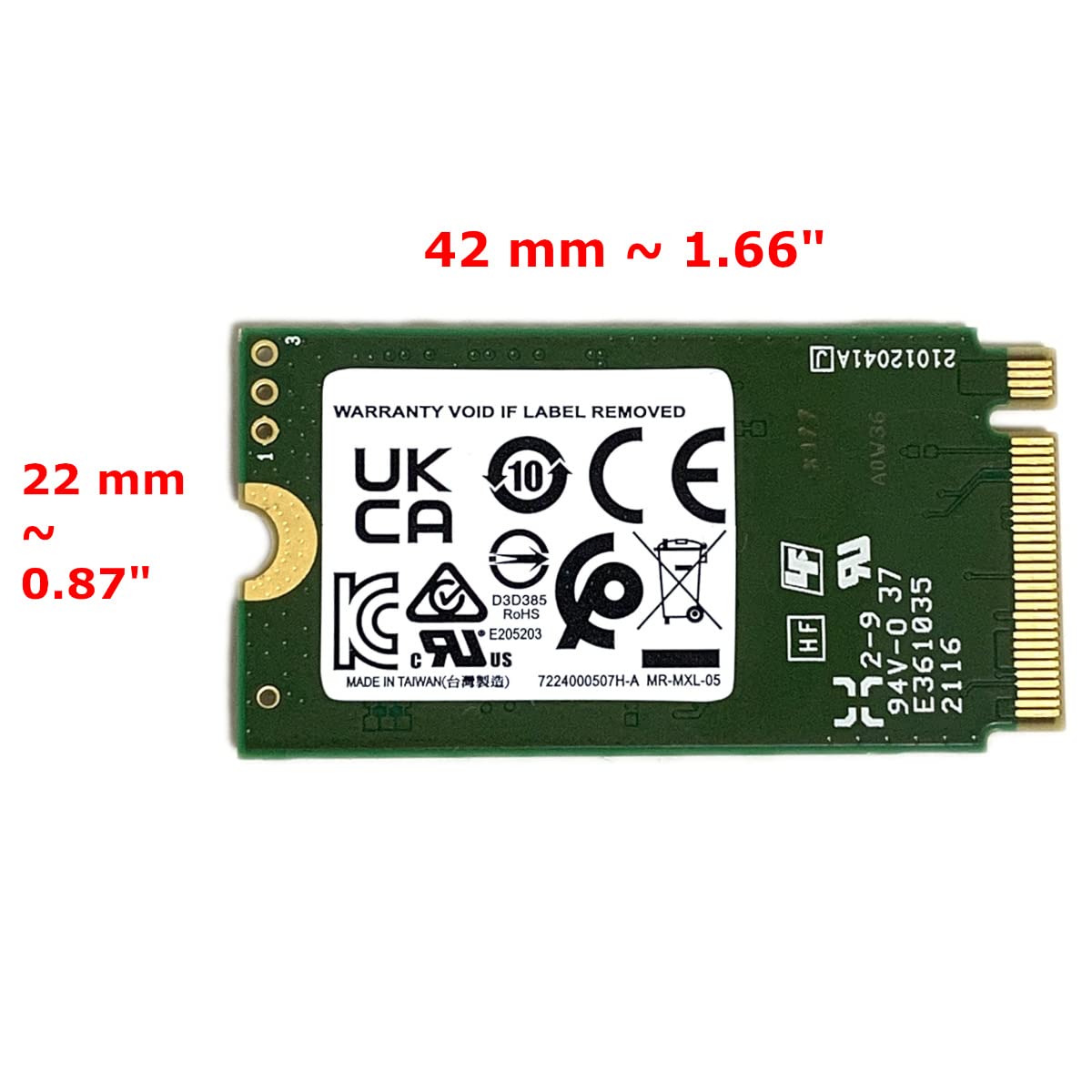 SSSTC SSD 1TB M.2 2242 42mm NVMe PCIe 4.0 CL4-4D1024-Q79 Solid State Drive TCG Opal for Lenovo 5SS0V26456 Dell HP and Other Systems