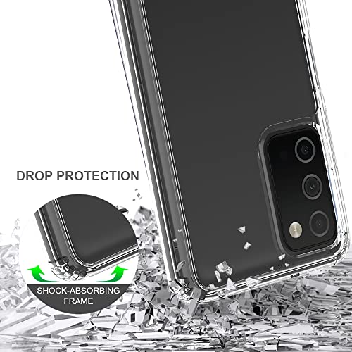 Sucnakp for Galaxy A03S Case Samsung A03S Case Premium Clear Back Panel + TPU Bumper Cover for Samsung Galaxy A03S US Version(YKL Clear)