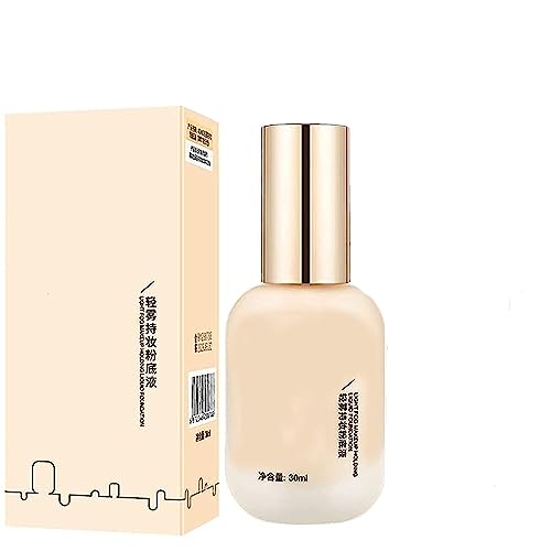 Hydrating Waterproof and Light Long Lasting Foundation Light Fog Makeup Holding Liquid Foundation,Hydrating Foundation for Dry Mature Skin, Cream Liquid Foundation (1Pcs Natural)