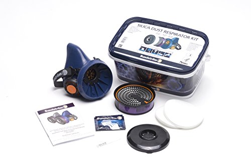 Sundstrom H10-0014 Silica Dust Respirator Kit with SR 100 M/L Silicone Half Mask, P100/HE Particulate Filter and Prefilters