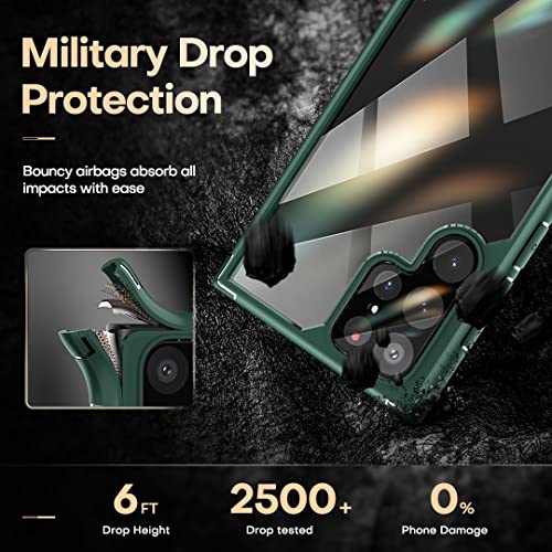 TAURI Shockproof Samsung Galaxy S22 Ultra Case, [Military Grade Protection] S22 Ultra Case, Crystal Clear Soft Slim Protective Silicone Cover Designed for Galaxy S22 Ultra 5G Case 6.8"