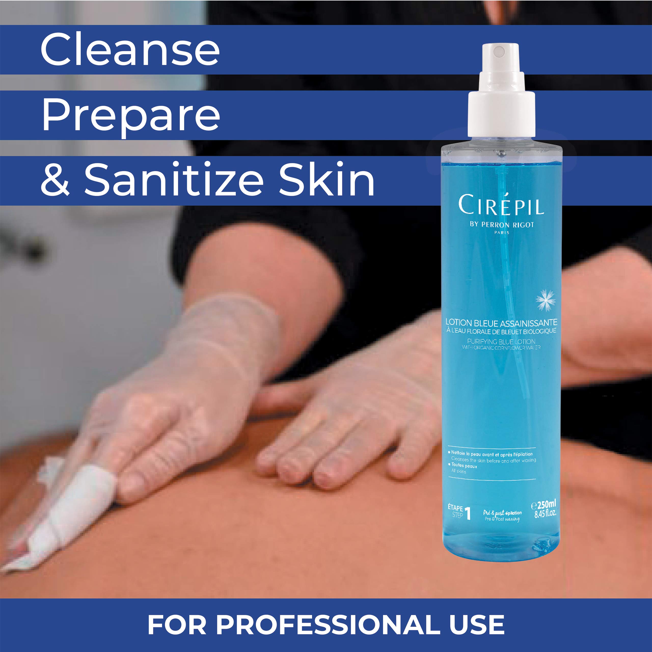 The Blue Bundle - 800g "Blue" Wax Beads + The Purifying Blue Lotion - A perfect waxing time with Cirepil